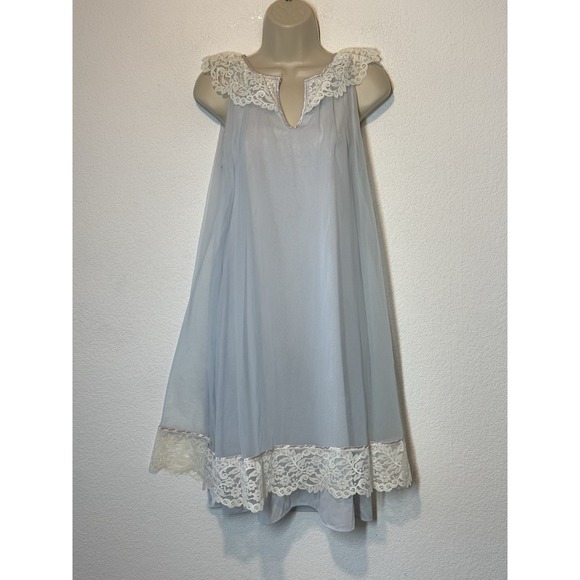 Sears | Intimates & Sleepwear | Vintage 6 70s Sears Light Blue Chiffon ...
